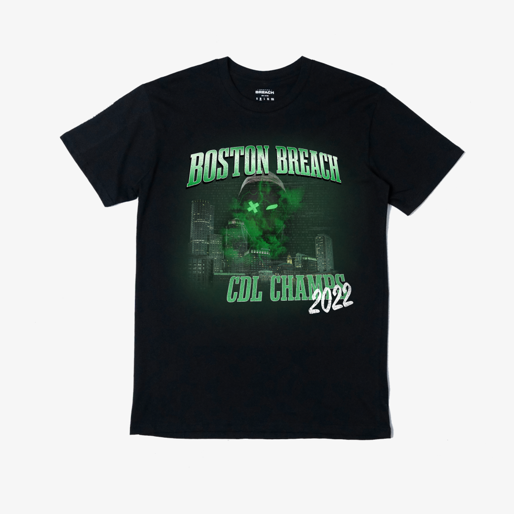 Boston Breach Champs Tee - Raven.GG | Esports Apparel Design & Production
